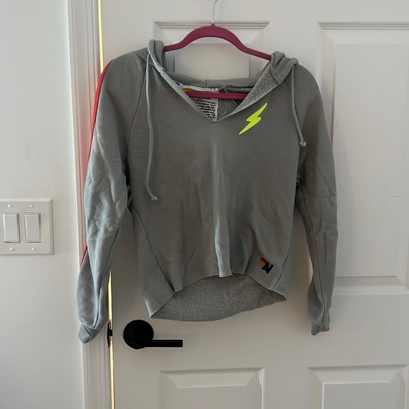 Aviator Nation | Tops | Aviator Nation Bolt Chevron Hoodie | Poshmark